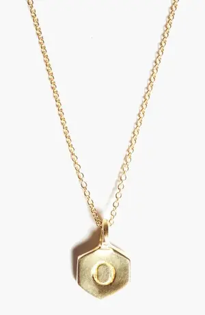 ODETTE NEW YORK Monogram Charm Necklace - Letter O