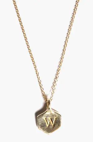 ODETTE NEW YORK Odette New York Monogram Charm Necklace Letter W