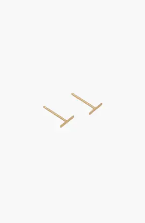 KINN Micro Bar Stud Earrings