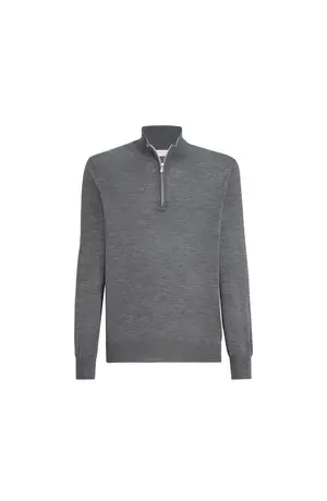 Brunello Cucinelli Lightweight Sweater With Zip Closure Lead