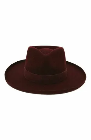 TWO ROADS HAT CO. Echo Park Fedora - Maroon