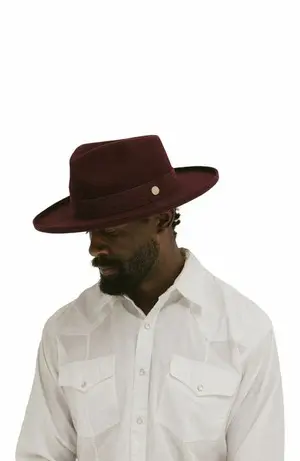 TWO ROADS HAT CO. Echo Park Fedora - Maroon