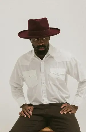TWO ROADS HAT CO. Echo Park Fedora - Maroon