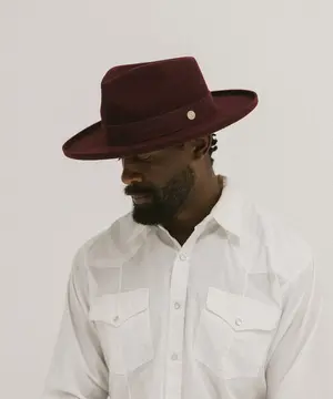 TWO ROADS HAT CO. Echo Park Fedora - Maroon