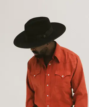 TWO ROADS HAT CO. Taos Fedora - Black