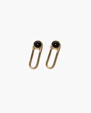 ODETTE NEW YORK Aura Onyx Earrings - Black Onyx- Brass