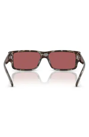 DIESEL® 57mm Rectangular Sunglasses