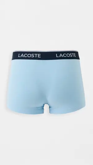 Lacoste Cotton Stretch Jersey Trunks 3 Pack - Multi