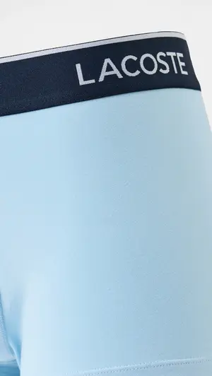 Lacoste Cotton Stretch Jersey Trunks 3 Pack - Multi
