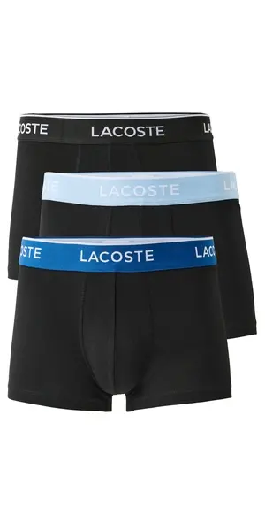 Lacoste Cotton Stretch Jersey Trunks 3 Pack - Multi