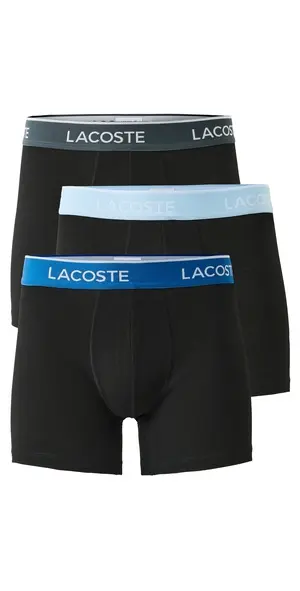 Lacoste Cotton Stretch Jersey Boxer Briefs 3 Pack - Multi
