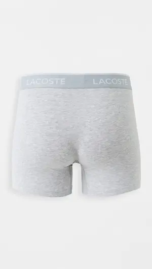 Lacoste Cotton Stretch Jersey Boxer Briefs 3 Pack - Multi