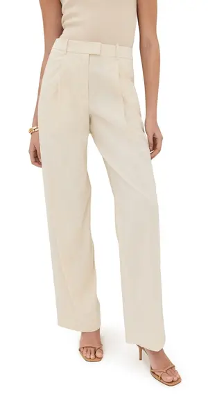 Another Tomorrow Mid Rise Pants For Women
