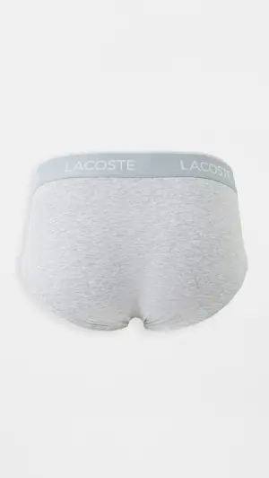 Lacoste Cotton Stretch Jersey Briefs 3 Pack - Multi