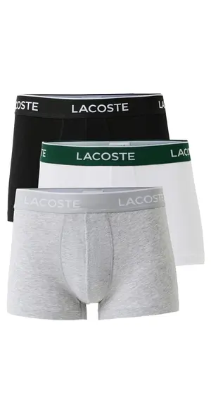 Lacoste Cotton Stretch Jersey Trunks 3 Pack - Multi