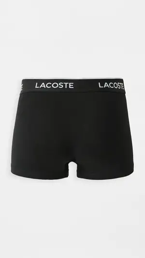 Lacoste Cotton Stretch Jersey Trunks 3 Pack - Multi