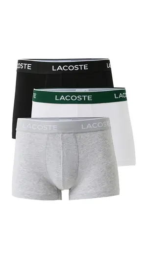 Lacoste Cotton Stretch Jersey Trunks 3 Pack - Multi