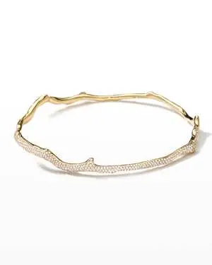 Ippolita 18k Gold Coral Reef Diamond Pavé Bangle - White