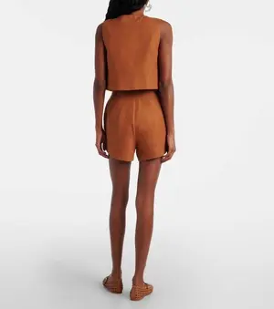 Posse Perri Linen Shorts - Brown
