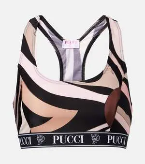 Emilio Pucci Printed Sports Bra - Multicoloured