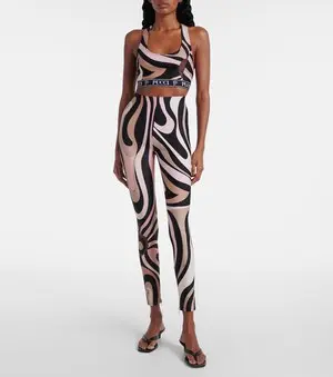 Emilio Pucci Printed Sports Bra - Multicoloured
