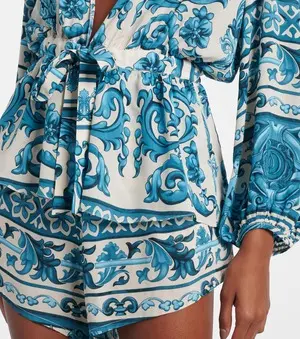 ADRIANA DEGREAS Printed Blouse
