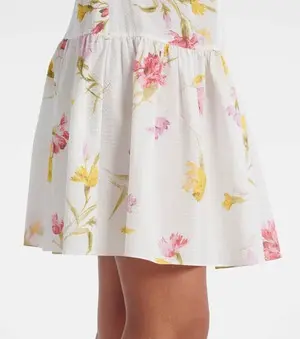 Erdem Floral Cotton Minidress