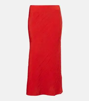 SIR. Ligera Midi Skirt - Orange