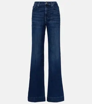 7 For All Mankind Dark Wash Bottoms For Women