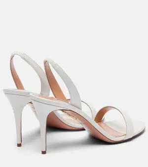 AQUAZZURA Leather Sandals - White