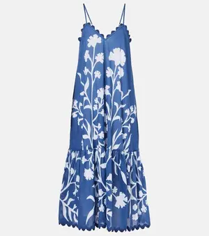 JULIET DUNN Printed Maxi Dress - Blue
