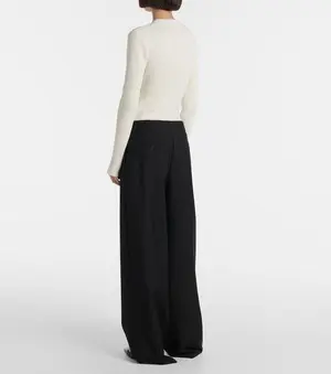 RÓHE Wool And Mohair Wide-leg Trousers
