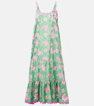 JULIET DUNN Printed Cotton Maxi Dress - Multicoloured