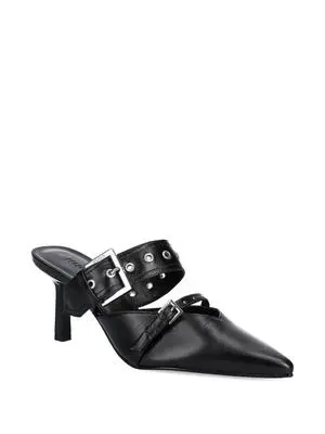 Hugo 70mm Buckled Leather Mules