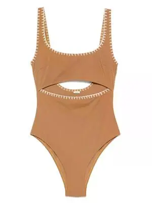Nanushka Sorena Swimsuit - Brown