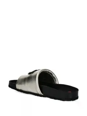 Moschino Metallic Slides