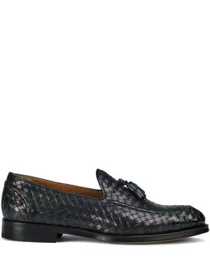 DOUCAL'S Woven Leather Loafers
