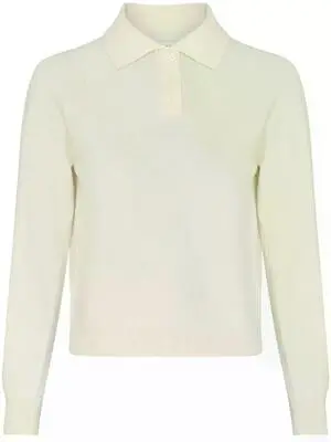 MAISON MARGIELA Wool Polo Top - Neutrals