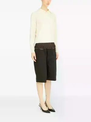 MAISON MARGIELA Wool Polo Top - Neutrals