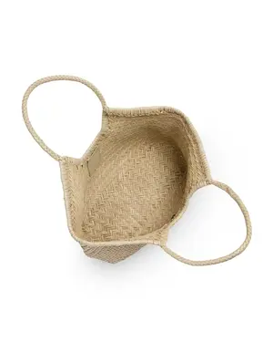 Dragon Diffusion Nantucket Leather Basket Bag - Pearl