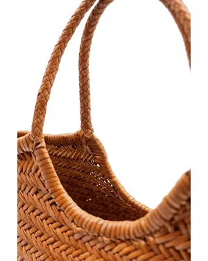Dragon Diffusion Nantucket Leather Basket Bag - Tan