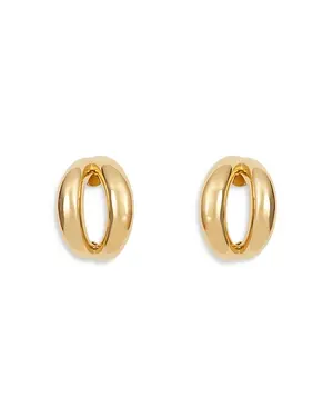 NINA GORDON Via Small Open Circle Stud Earrings - Gold