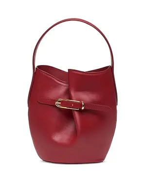 LIFFNER Mini Belted Bucket Bag Cherry