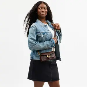 COACH Tabby Shoulder Bag 20 In Signature Canvas - Brass/maple