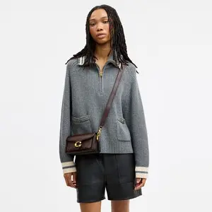 COACH Tabby Shoulder Bag 20 In Signature Canvas - Brass/maple