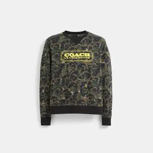 COACH® Restored Camo Print Crewneck