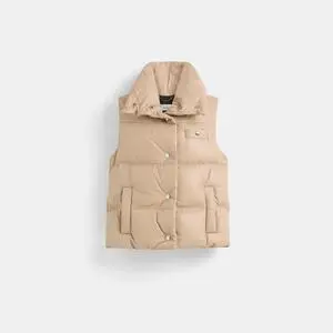 COACH® Restored Leather Puffer Vest