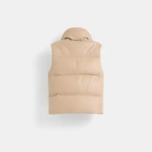 COACH® Restored Leather Puffer Vest