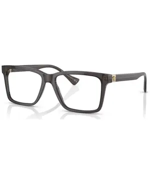 Versace Versace Rectangle Eyeglasses Transparent Gray