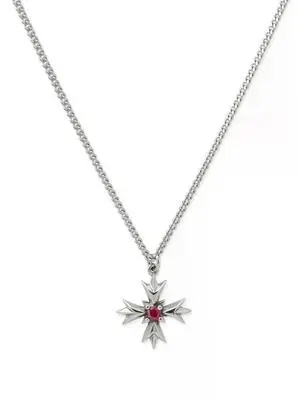 Emanuele Bicocchi Crest Charm Necklace - Silver